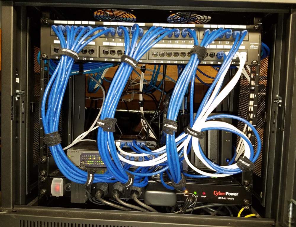 CAT6 Network Rack Installation - Inland Empire IT Services